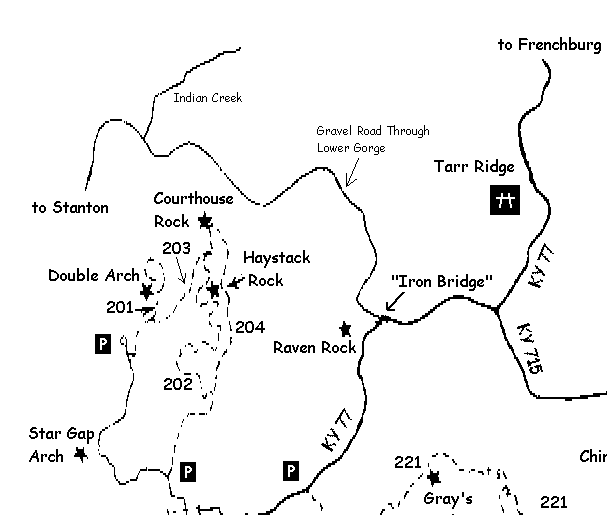 Maps of Red River Gorge